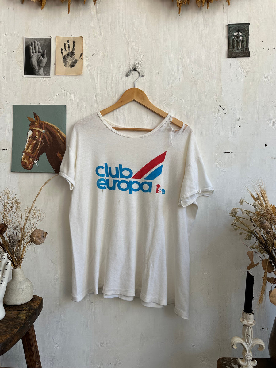 1980s Thrashed Club Europa Tee (Boxy XL) – Handbook
