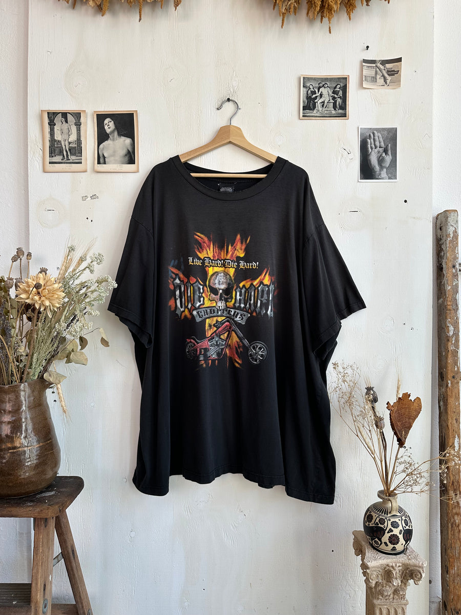 1990s Oversized Sun Faded Die Hard Choppers Tee (XXL) – Handbook