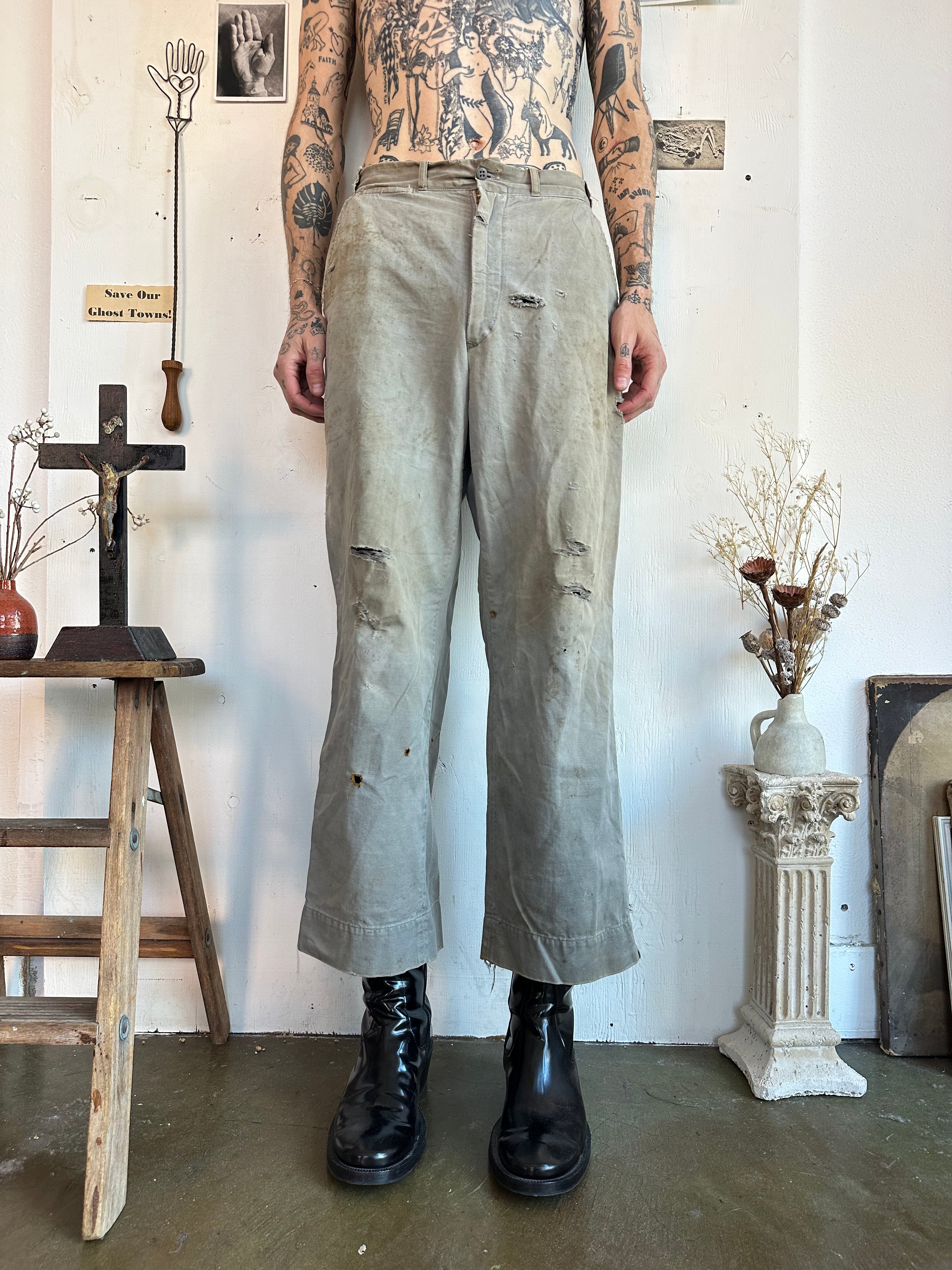 1950s Thrashed Work Trousers – Handbook