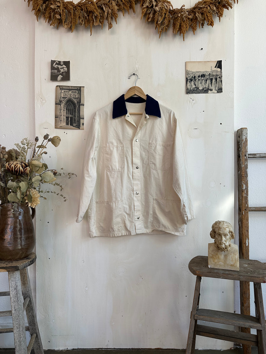 1980s White Chore Coat (XL) – Handbook